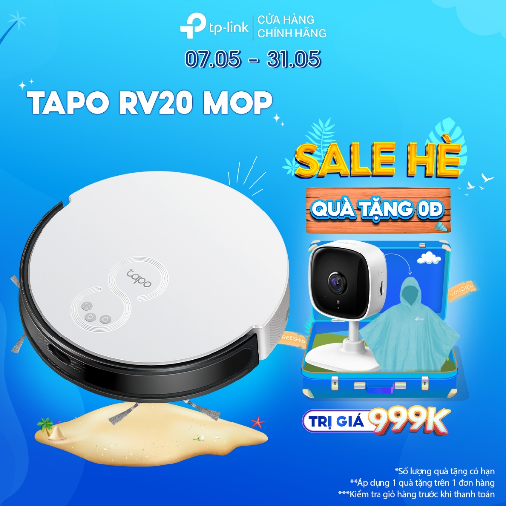 Robot Hút Bụi Và Lau Nhà TP-Link Tapo RV20 Mop / RV20 Mop Plus Điều ...