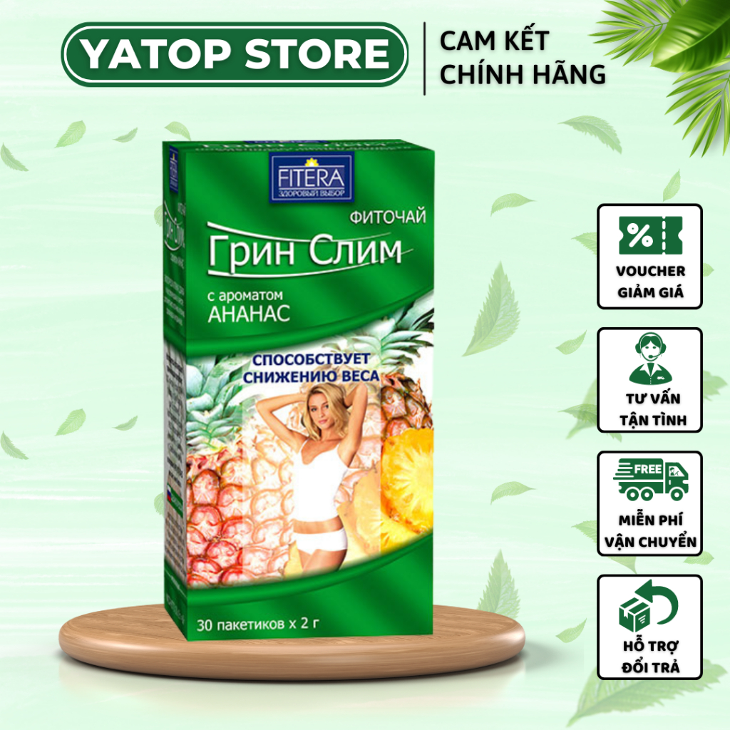 Trà giảm cân FITERA vị dứa trà thanh lọc cơ thể , hỗ trợ giảm cân ...