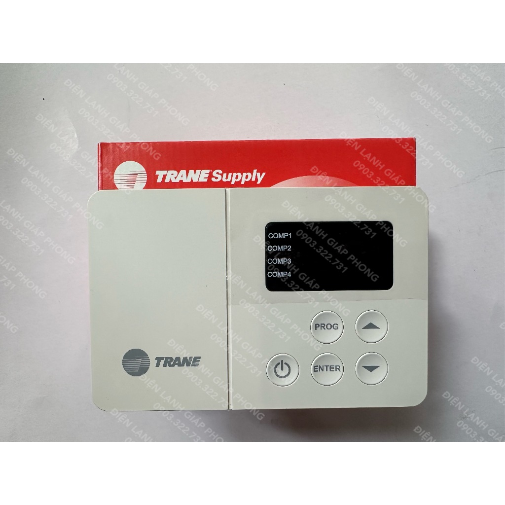 Thermostat (Bộ điều nhiệt) điều khiển LCD 4 comp Trane 024-0495-060 P/N ...