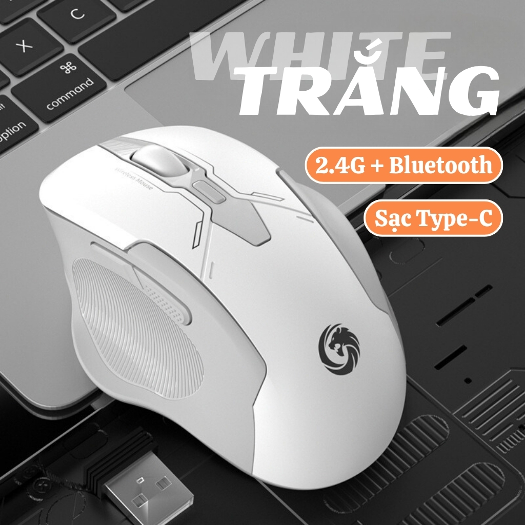 Chuột không dây Bluetooth M33 sạc pin thiết kế tiện dụng 6 phím bấm ...