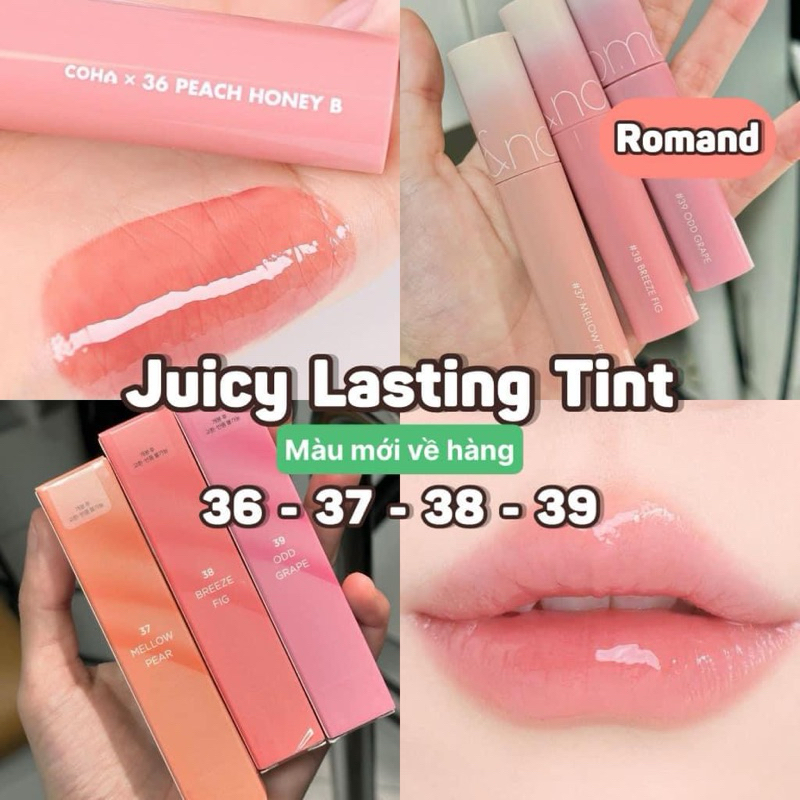 [ ROMAND JUICY LASTING TINT 36 37 38 39 ] | Shopee Việt Nam
