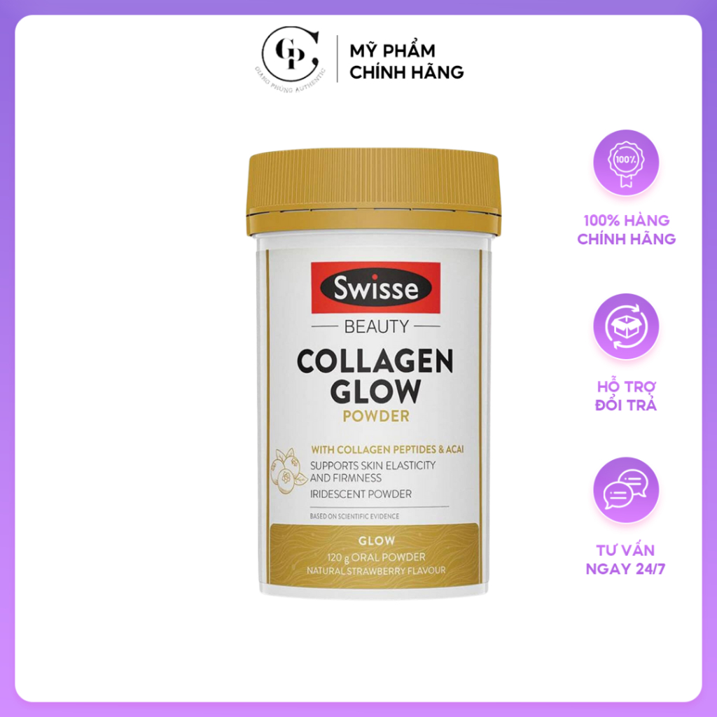 Bột Collagen Swisse Beauty Collagen Glow Powder with Vitamin C 120g ...
