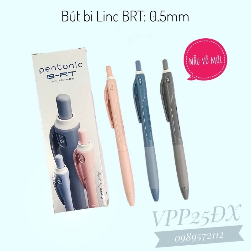 Bút bi bấm Linc pentonic B-RT ngòi 0.5mm. | Shopee Việt Nam