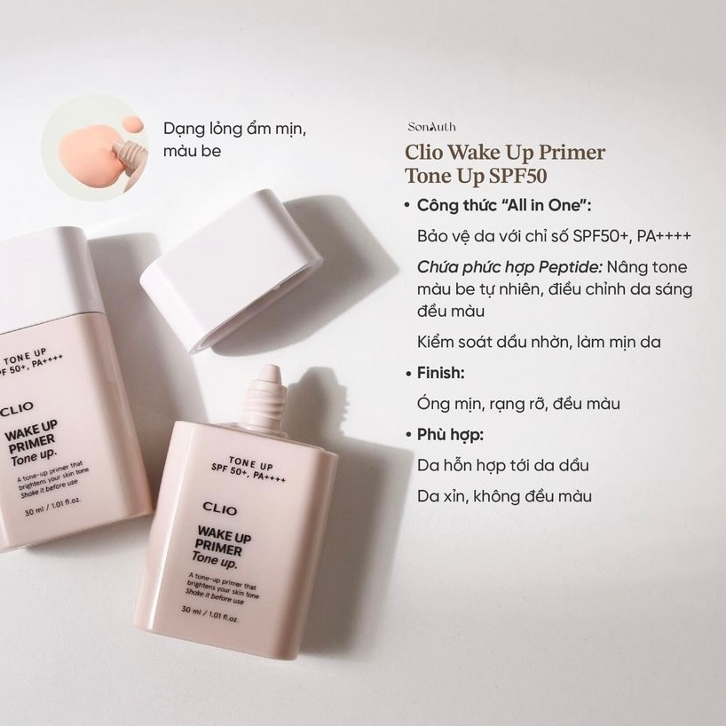 Kem lót Clio Wake Up Primer | Shopee Việt Nam
