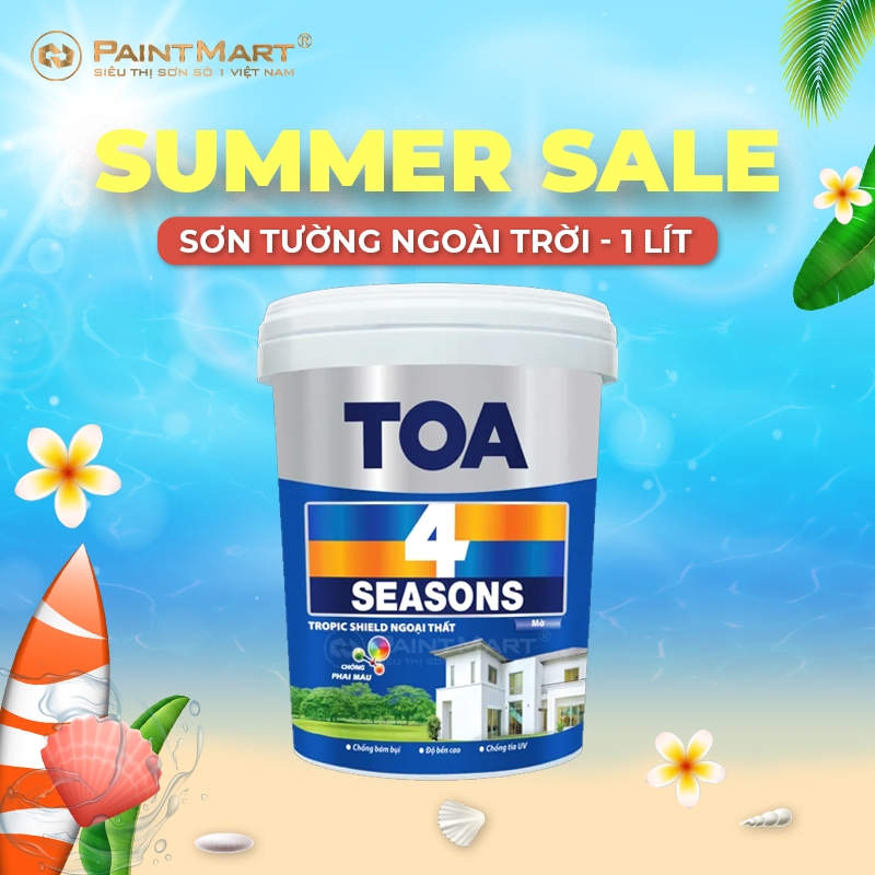 Sơn nước ngoại thất TOA 4 Seasons Tropic Shield 1 lít | Shopee Việt Nam
