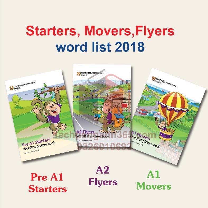 Starters, Movers, Flyers Word List Picture Book 2018 - bản in màu ...
