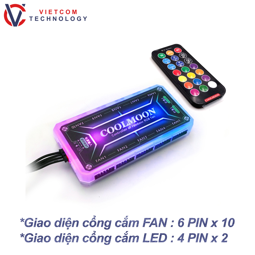 Quạt tản nhiệt, Fan Led RGB, ARGB Deltacool F4 Pro vô cực - Phiên bản ...