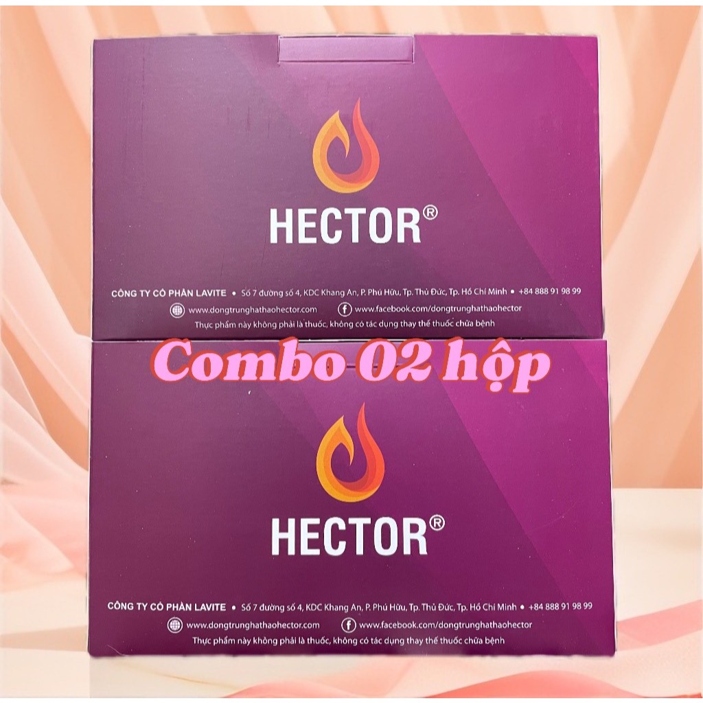 (Chính hãng) 02 Hộp Đông Trùng Hạ Thảo Hector COLLAGEN PLUS (20 chai ...
