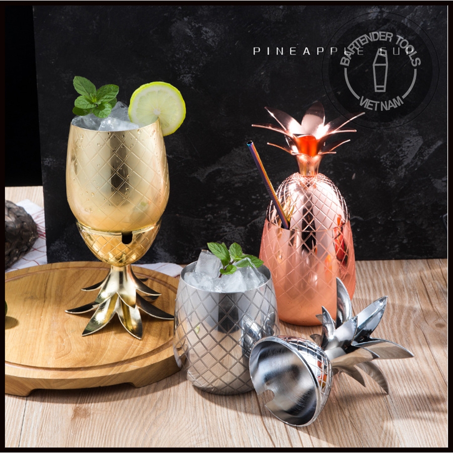 Pineapple cup - Ly cocktail inox quả dứa 500ml | Shopee Việt Nam