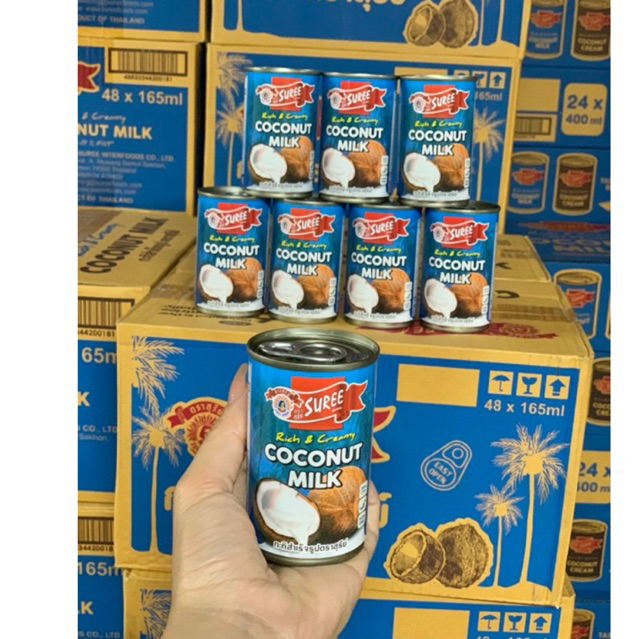 Combo 2 lon Nước cốt dừa Suree Thái lan 165ml x 2 | Shopee Việt Nam