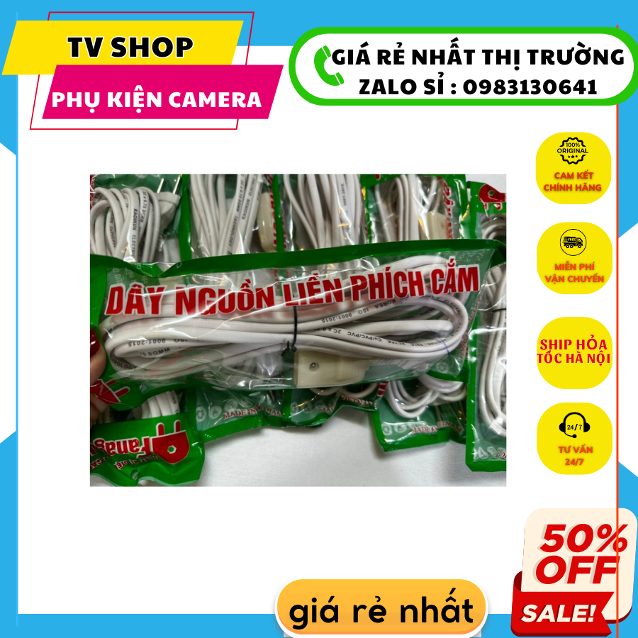Phích Âm Liền Dây Liền 5m hàng chính hãng có bảo hành, phích ầm liền dây dài 5m, dây nguồn liền ...