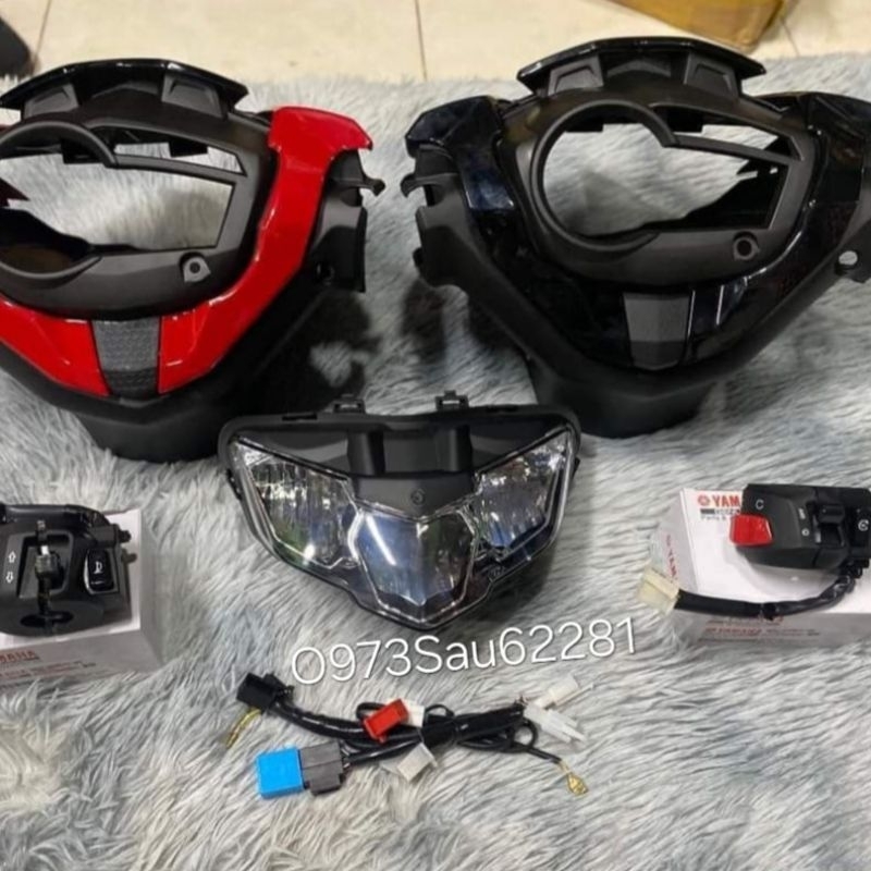 Bộ nhựa đầu đèn led xe EXCITER 150, Y15ZR zin chính hãng | Shopee Việt Nam