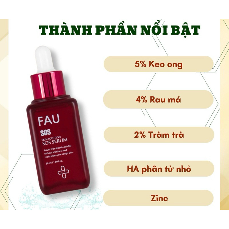 (Mẫu mới) ĐMN Serum Fau Sos 50ml - siêu tinh chất làm dịu ,phục hồi, giảm đỏ cho da | Shopee ...
