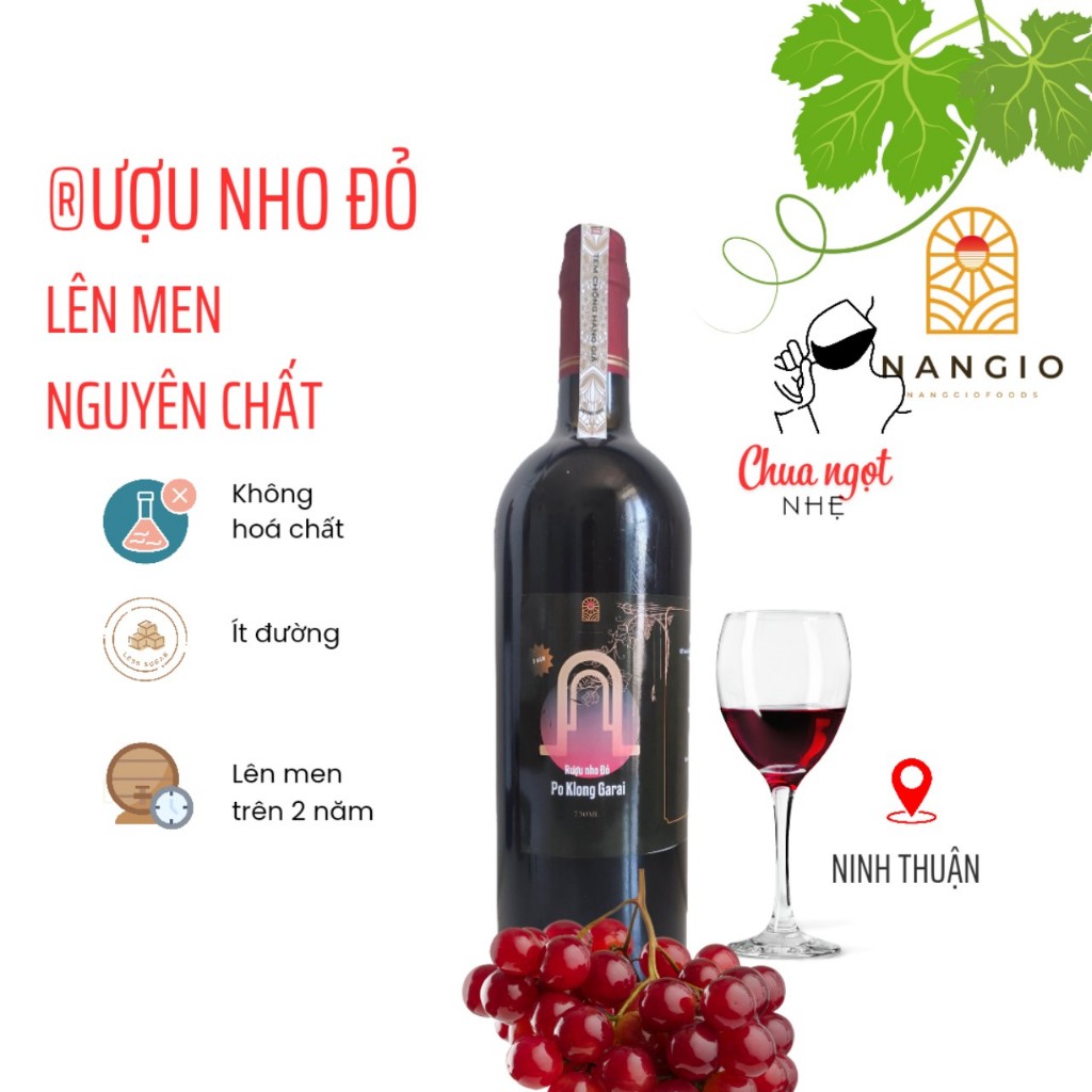Nước Nho đỏ lên men 3 năm đặc sản nho lên men Ninh Thuận loại 1 ...