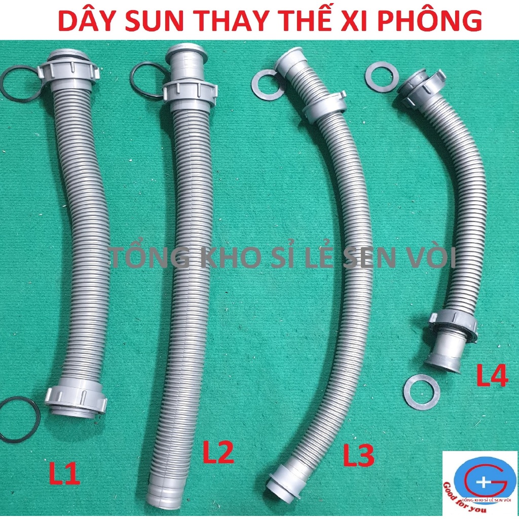 Ống thải sun ruột gà thay thế cho xiphong chậu rủa bát |Dây thoát ...
