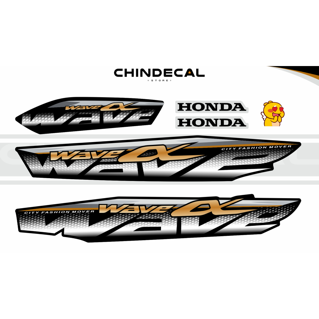 Tem Wave Alpha 100 & 50cc Mẫu 2012 | Chống nước chống bay màu | 612634 ...