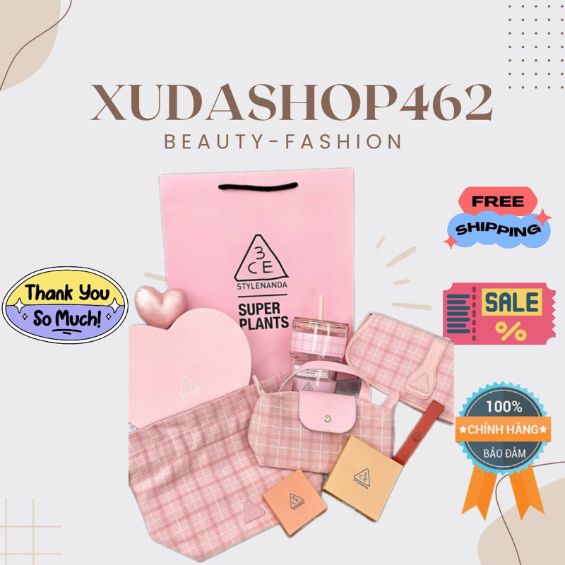 GIFT 3CE TÚI/LY/GƯƠNG SIÊU XINH TÁCH SET HÃNG | Shopee Việt Nam