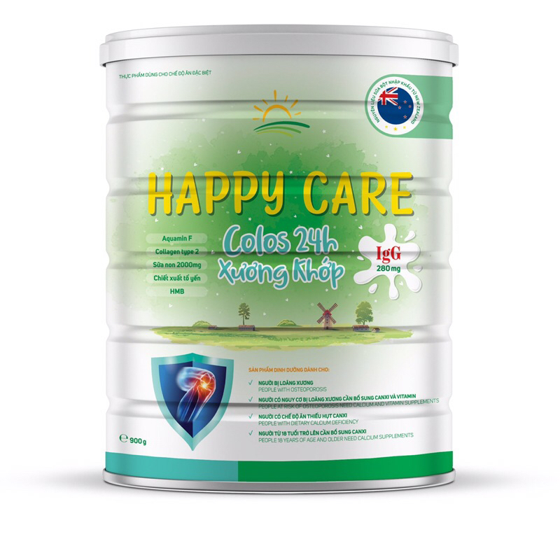 Sữa Happy Care Colos 24h Xương Khớp 900g - Sữa Dành Cho Người Bị Loãng ...