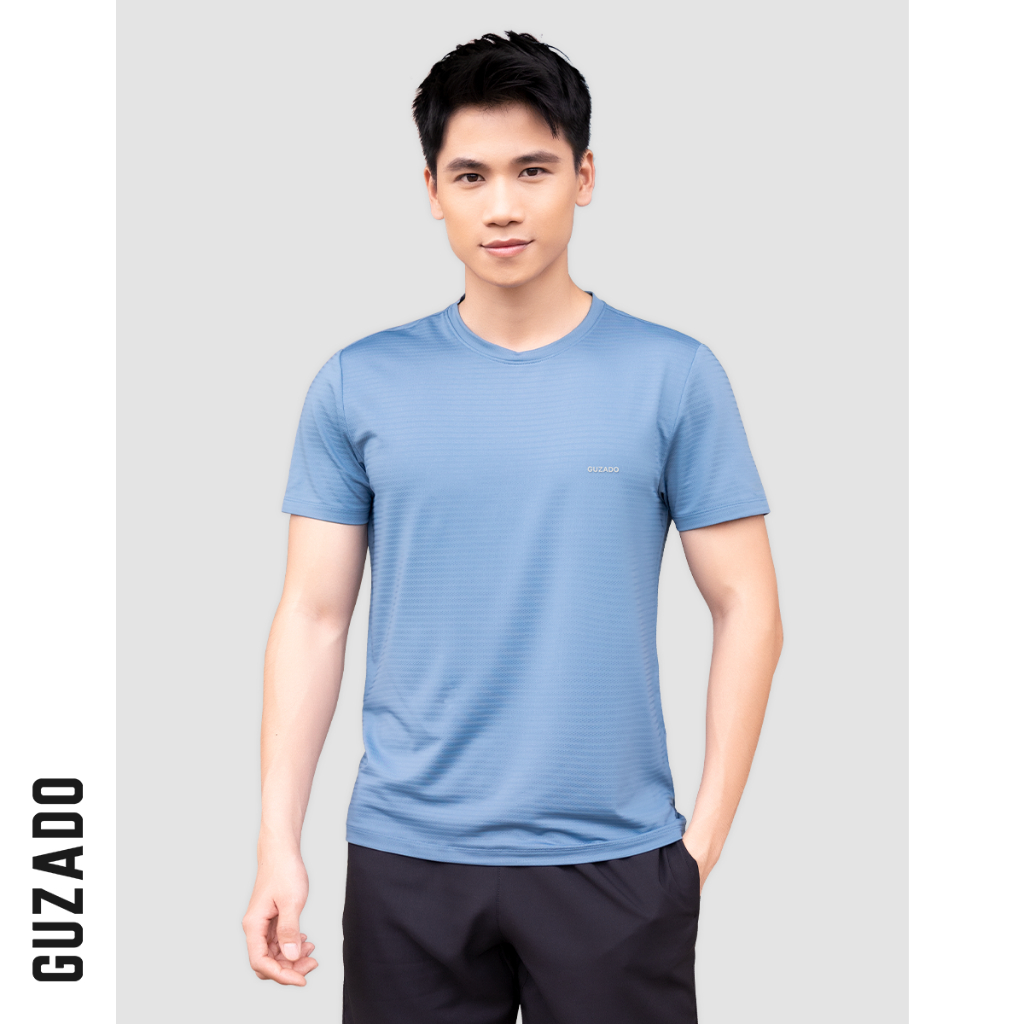 Áo thun thể thao nam Guzado chất coolmax thể thao mát lạnh thoáng khí ...