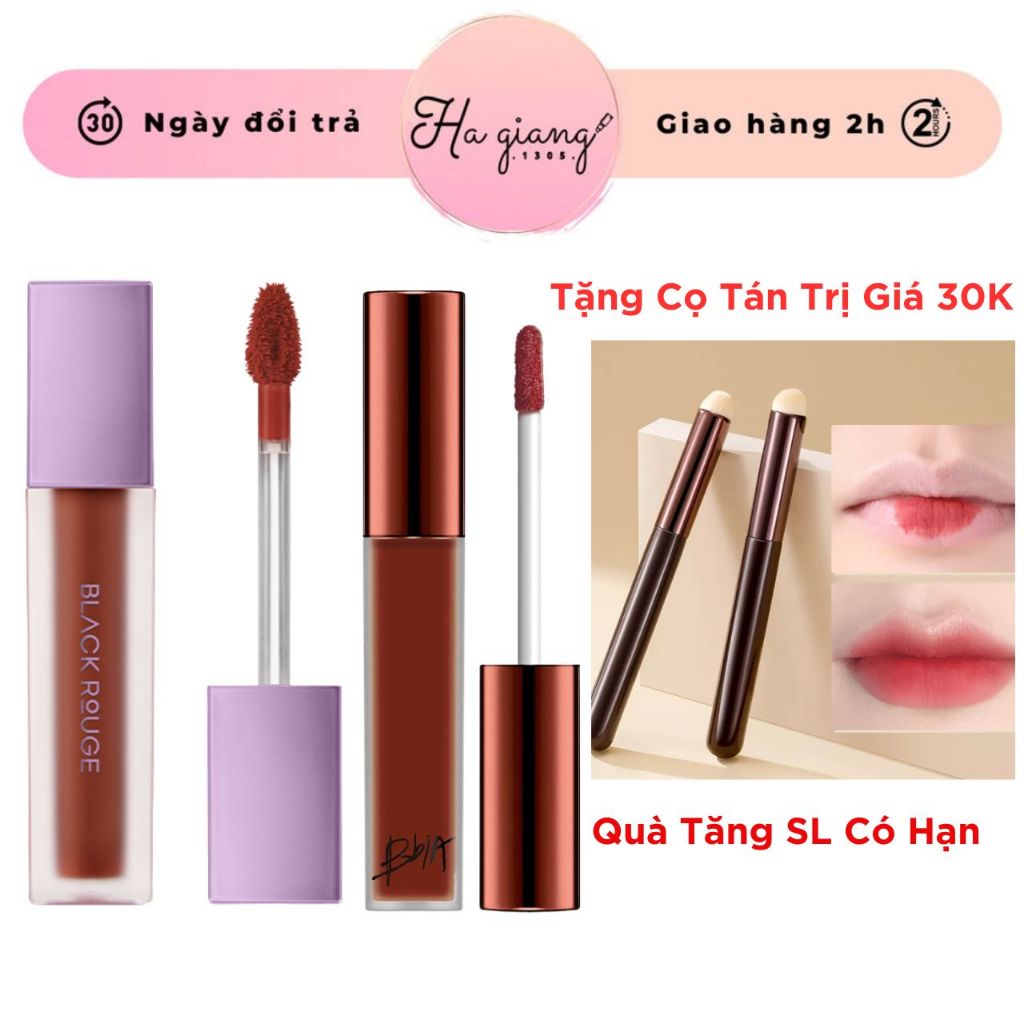 Son Kem Lì Black Rouge A12 Đỏ Nâu Gạch Trầm Airfit Velvet Tint 4 5g