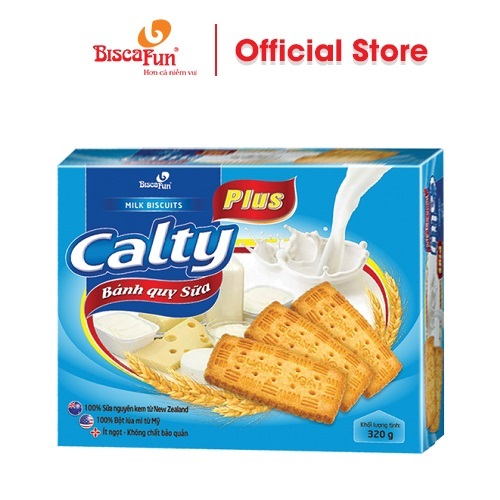 Bánh Quy Bơ Sữa Calty Plus Biscafun Hộp 320g | Shopee Việt Nam