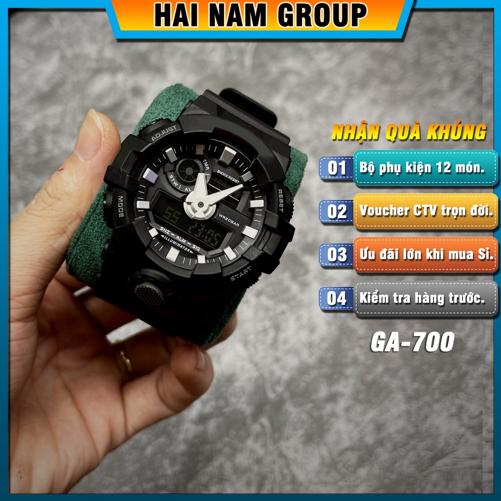 Đồng hồ nam GA 700 Model HNGGA7012 Size 51mm Full phụ kiện. | Shopee ...