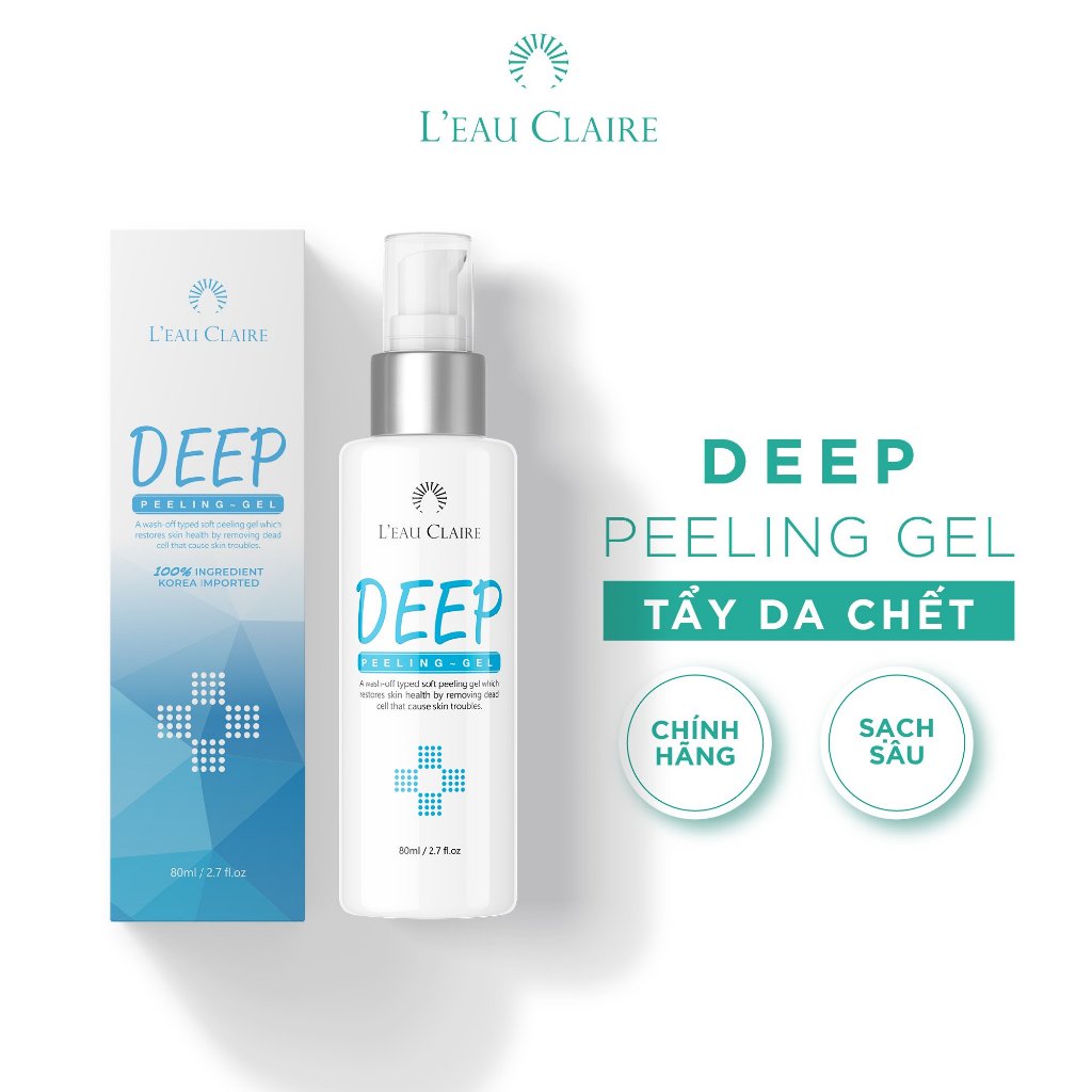 Gel tẩy tế bào chết dưỡng ẩm sạch sâu L'eau Claire Deep Peeling Gel ...