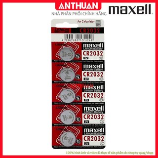 Pin 3V CR2032 Maxell. Pin cúc áo dùng cho remote, máy tính, smartkey ...