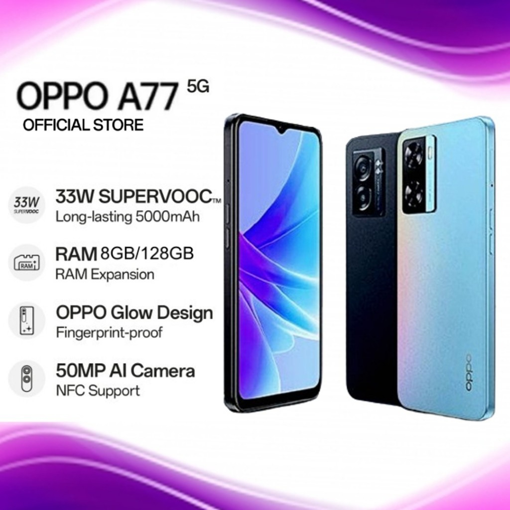 Điện thoại OPPO A77 5G (8GB/128GB) - Hàng chính hãng | Shopee Việt Nam