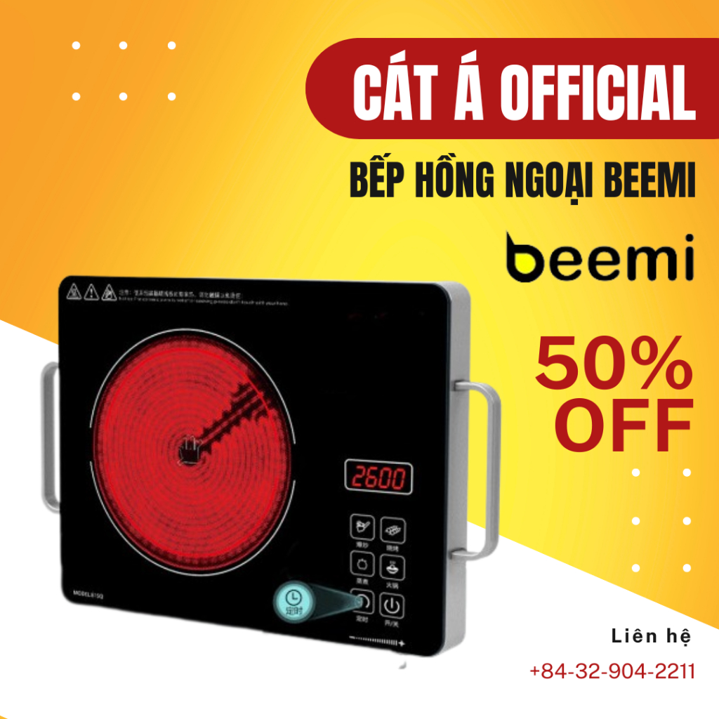 (3500W) Bếp Hồng Ngoại Đơn BEEMI Không Kén Nồi Công Suất Lớn Tiết Kiệm ...