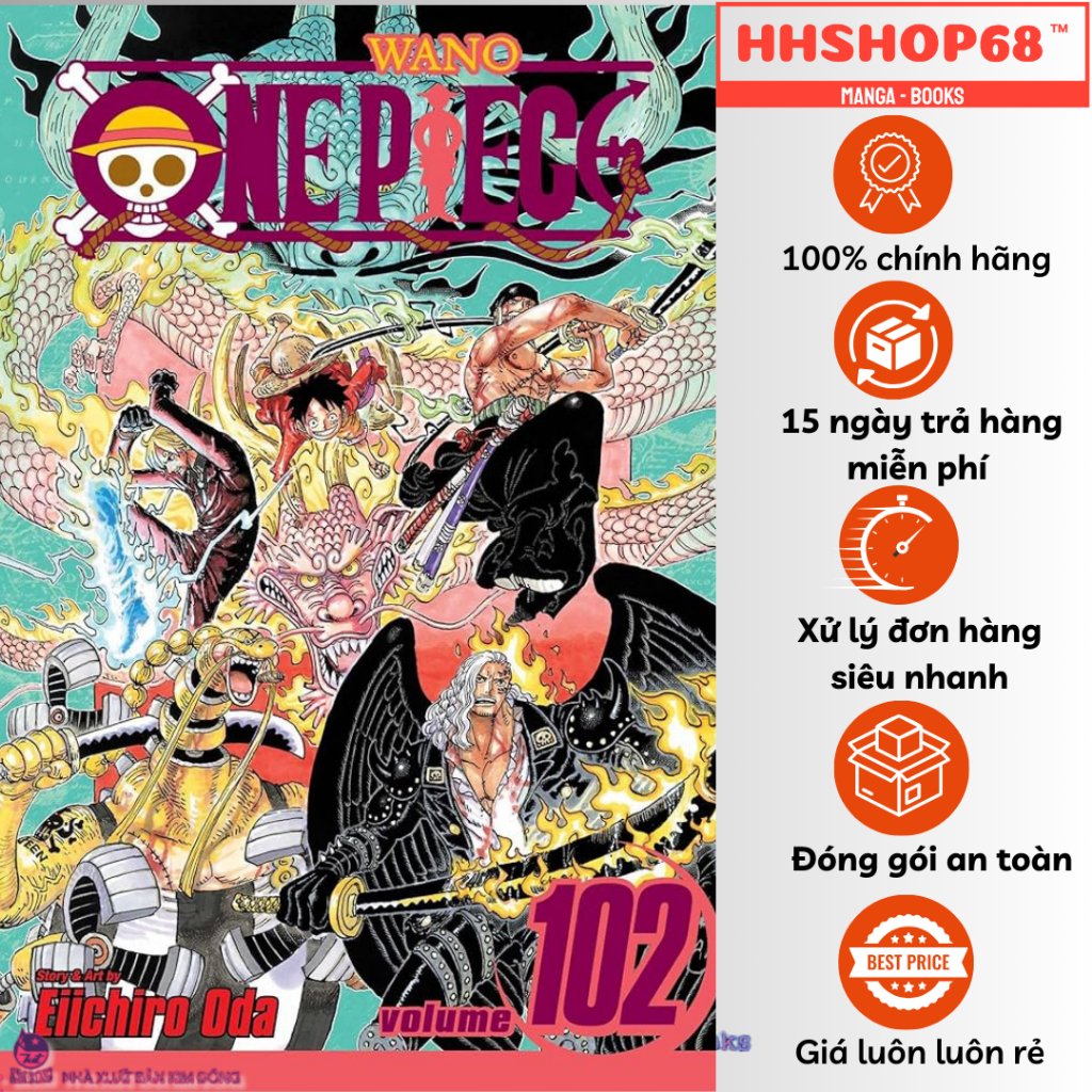 Truyện Tranh One Piece Tập 100 101 102 103 104 105 Nxb Kim Đồng Shopee Việt Nam