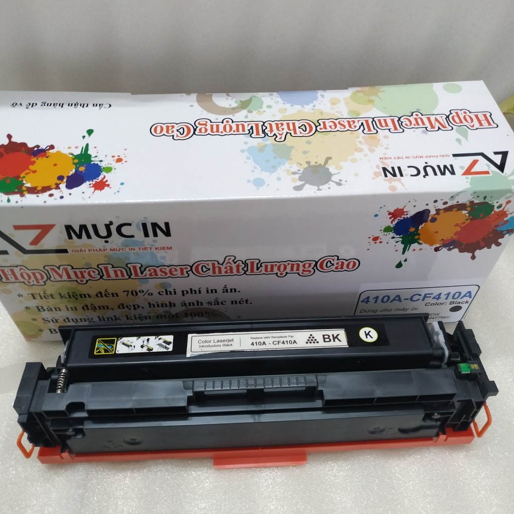 Hộp Mực máy in laser màu Hp M452/ M477/ M377 | Mực AZ 410A CF410, CF411 ...