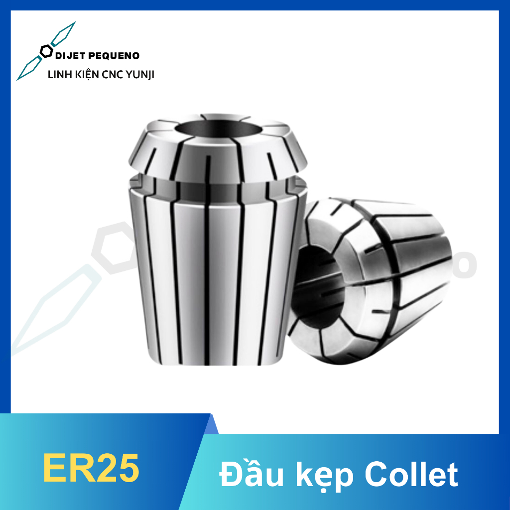 Đầu kẹp Collet ER25 độ chính xác 0.008 hàng chính hãng, chất lượng cao ...