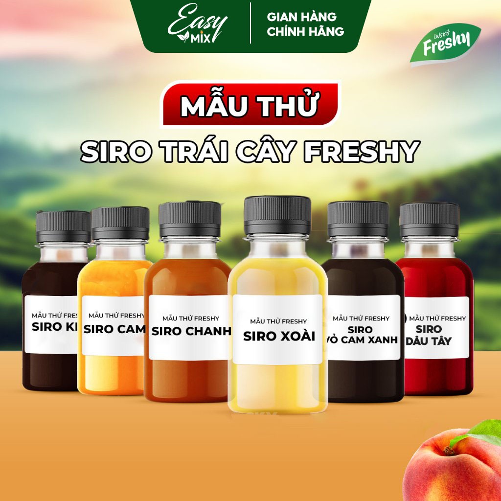 Mẫu Thử Siro Trái Cây Freshy Syrup Nguyên Liệu Pha Chế Trà Sữa Chai ...