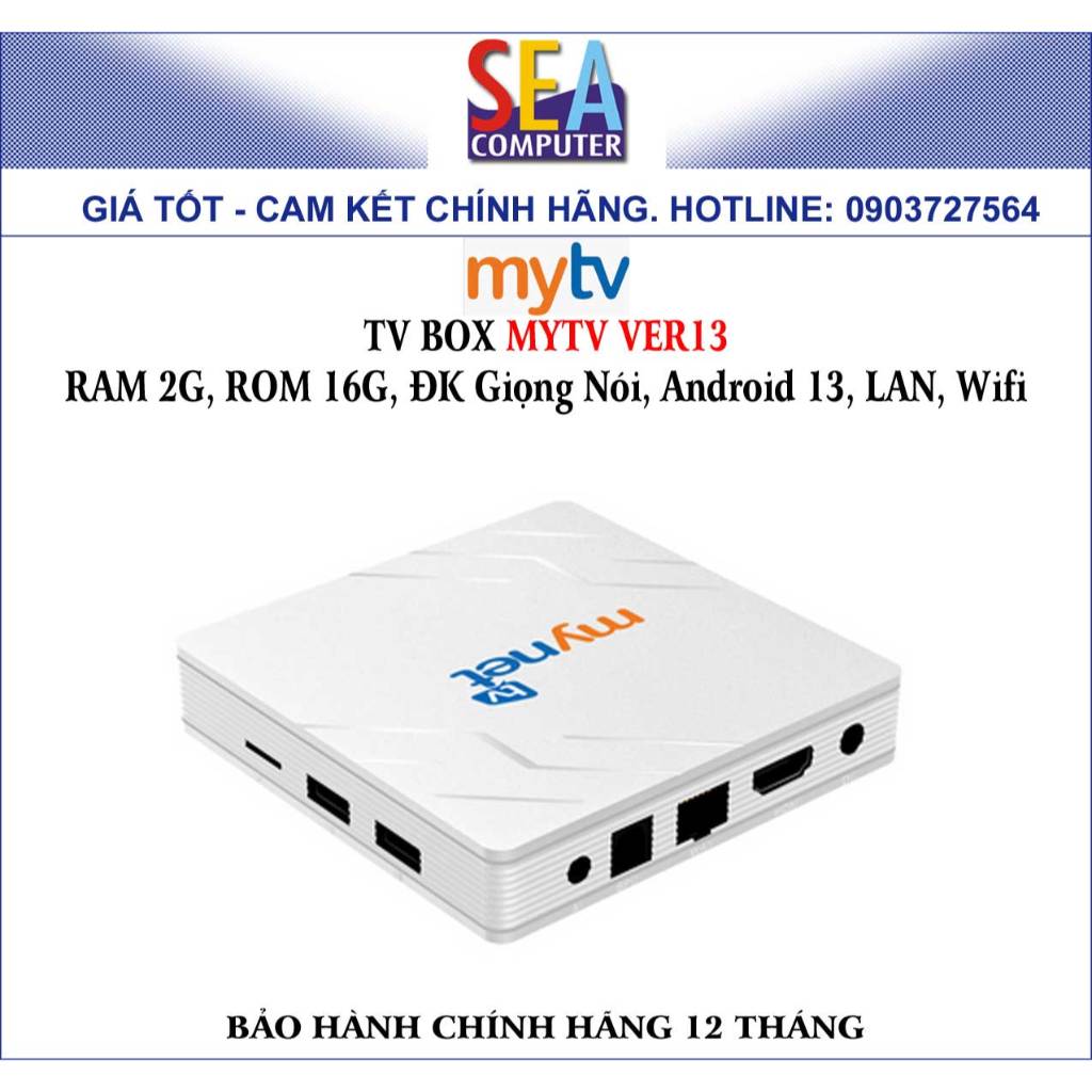 TV BOX MYTV VER 13 (RAM 2/4G, ROM 16/32G, Kèm Điều Khiển Giọng Nói ...