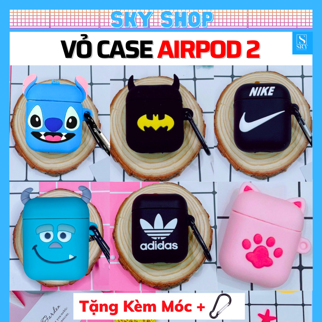 Vỏ đựng ốp Case Airpod 2 bảo vệ tai nghe không dây bluetooth airpods 2 ...