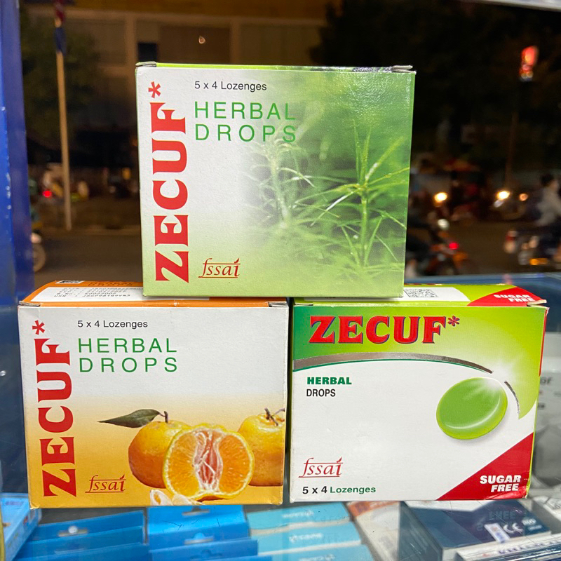 Viên ngậm Zecuf Herbal Drops giúp ấm họng, nhuận phế, hỗ trợ giảm triệu ...