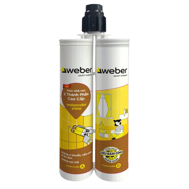 KEO CHÀ RON WEBER EPOXY 2 THÀNH PHẦN CHỐNG MỐC, CHỐNG THẤM | Shopee ...