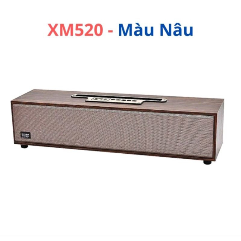Loa Bluetooth vỏ gỗ XM-520 bass ấm | Shopee Việt Nam