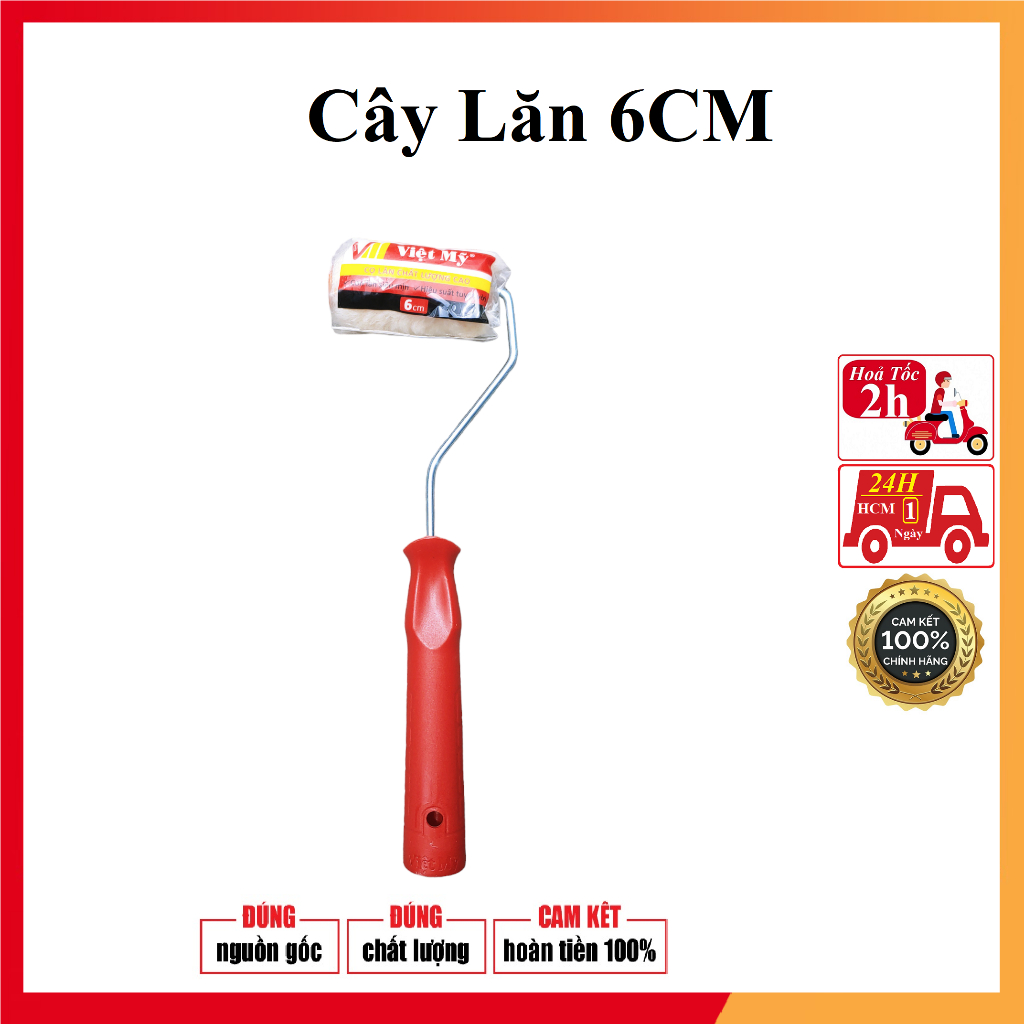 6cm Rulo Con lăn sơn nước hoặc sơn dầu, lăn keo hóa chất | Shopee Việt Nam
