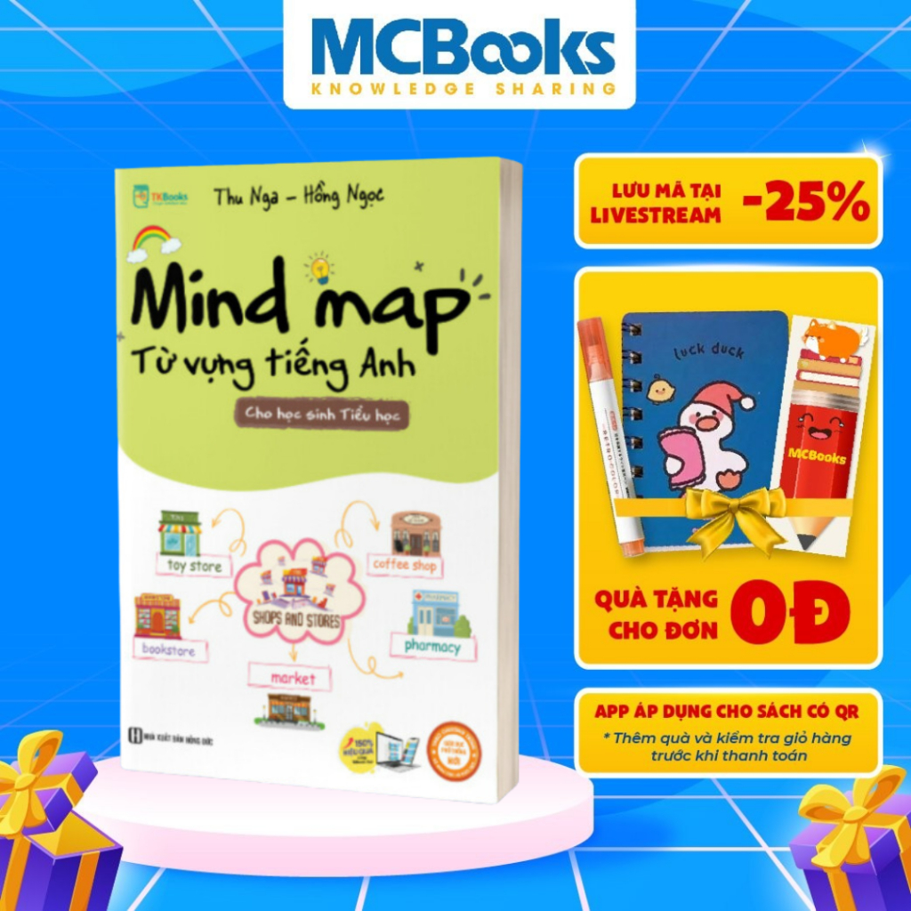 Sách - Mind map từ vựng tiếng Anh cho học sinh tiểu học | Shopee Việt Nam