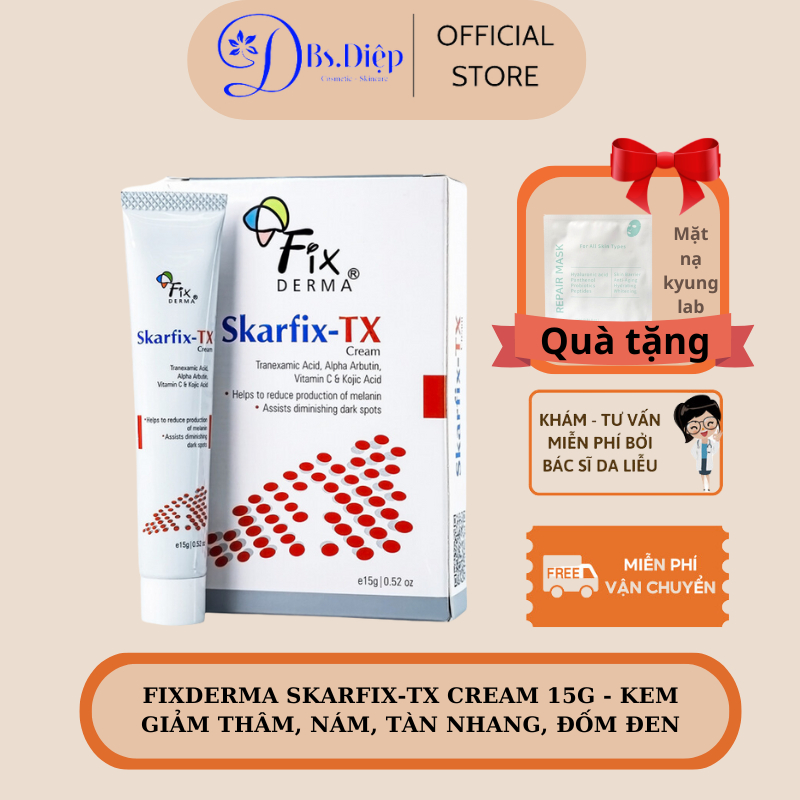 Fixderma Skarfix-Tx Cream 15G - Kem Giảm Thâm, Nám, Tàn Nhang, Đốm Đen ...