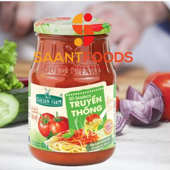 Sốt Spaghetti Truyền Thống Golden Farm - 820 gram | Shopee Việt Nam