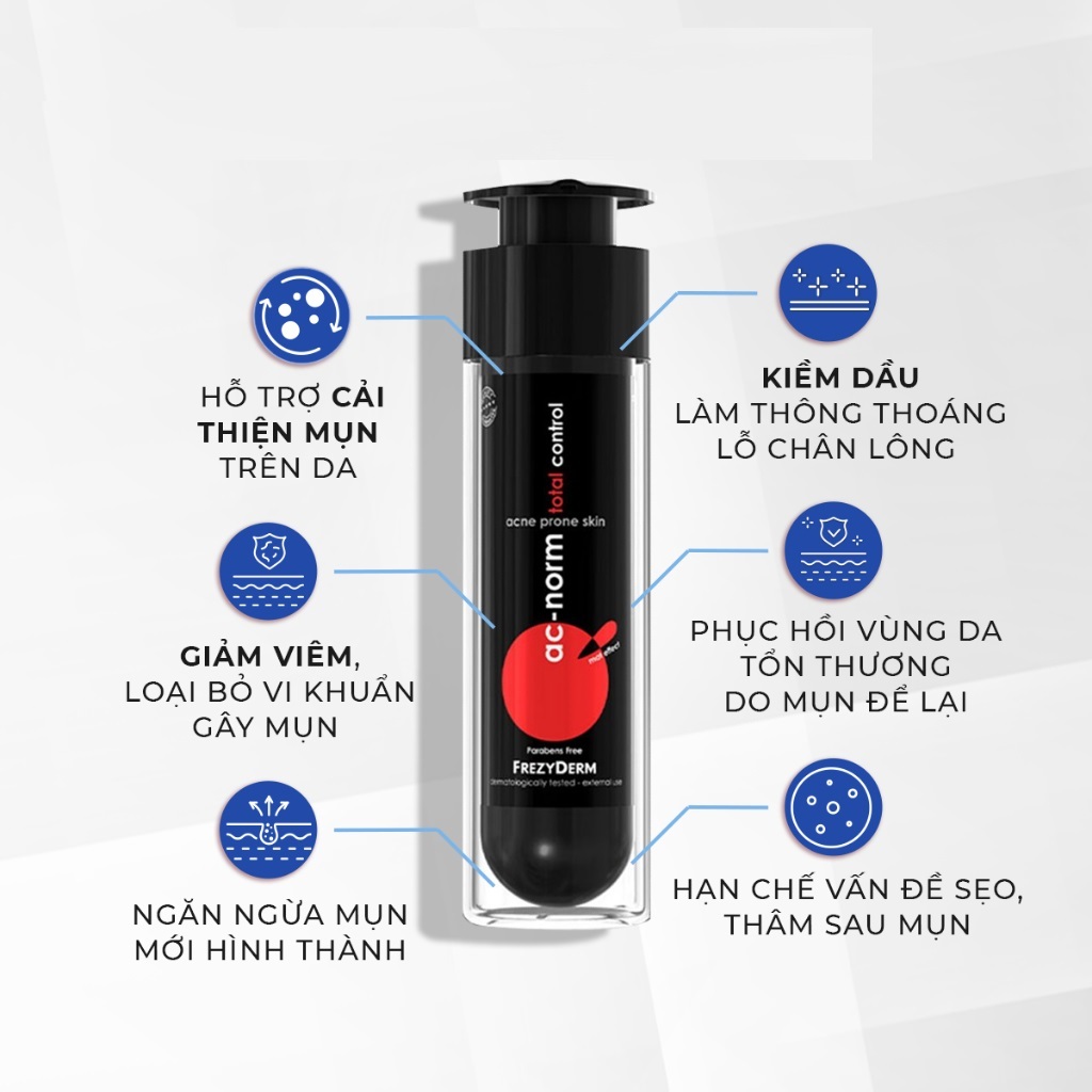 Kem giảm mụn trứng cá từ nhẹ đến nặng Frezyderm Ac-Norm Total Control ...