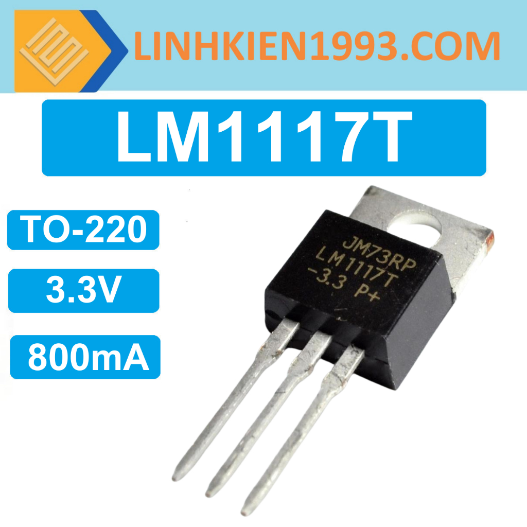 LM1117T-3.3 IC Ổn Áp 3.3V 800mA kiểu xuyên lỗ TO-220 | Shopee Việt Nam