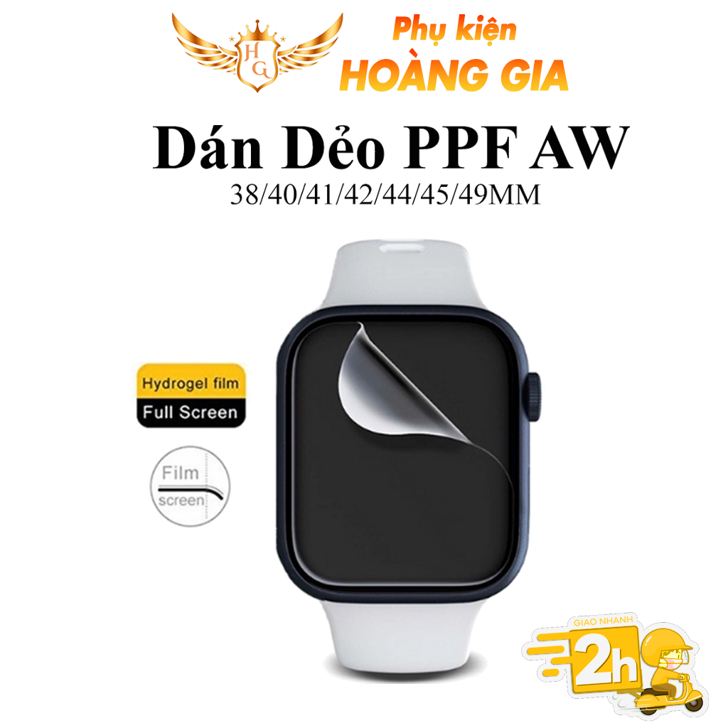 Miếng dán PPF apple watch size 38 40 41 42 44 45 49 mm series dẻo chống ...