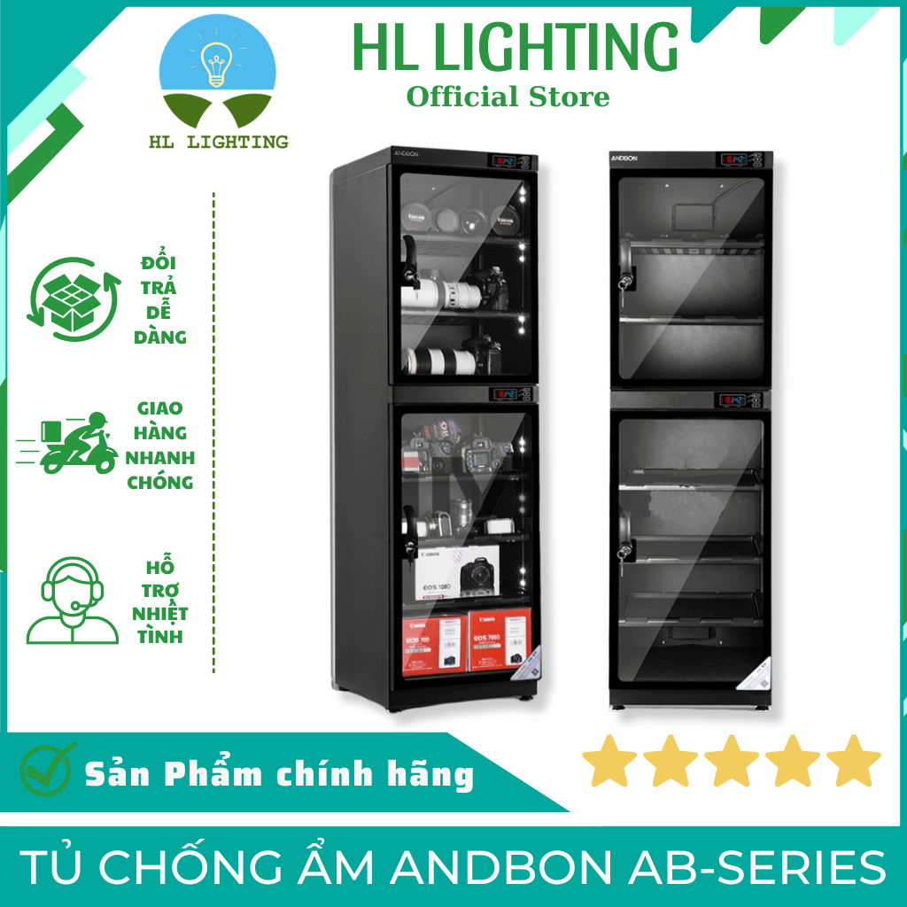 Tủ Chống Ẩm Andbon AB-Series - Bảo Quản Hoàn Hảo Cho Đồ Điện Tử HL Lighting | Shopee Việt Nam