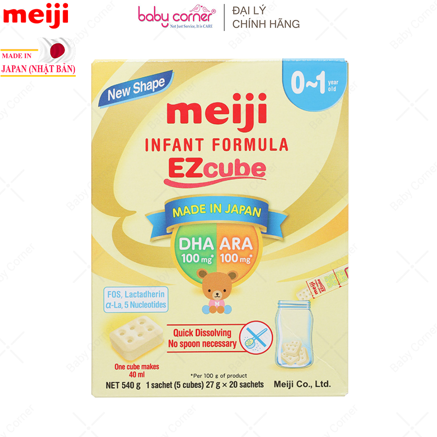 [HSD: 12/01/2026, Có Tách Lẻ] Sữa Thanh Meiji Infant Formula EZ Cube ...