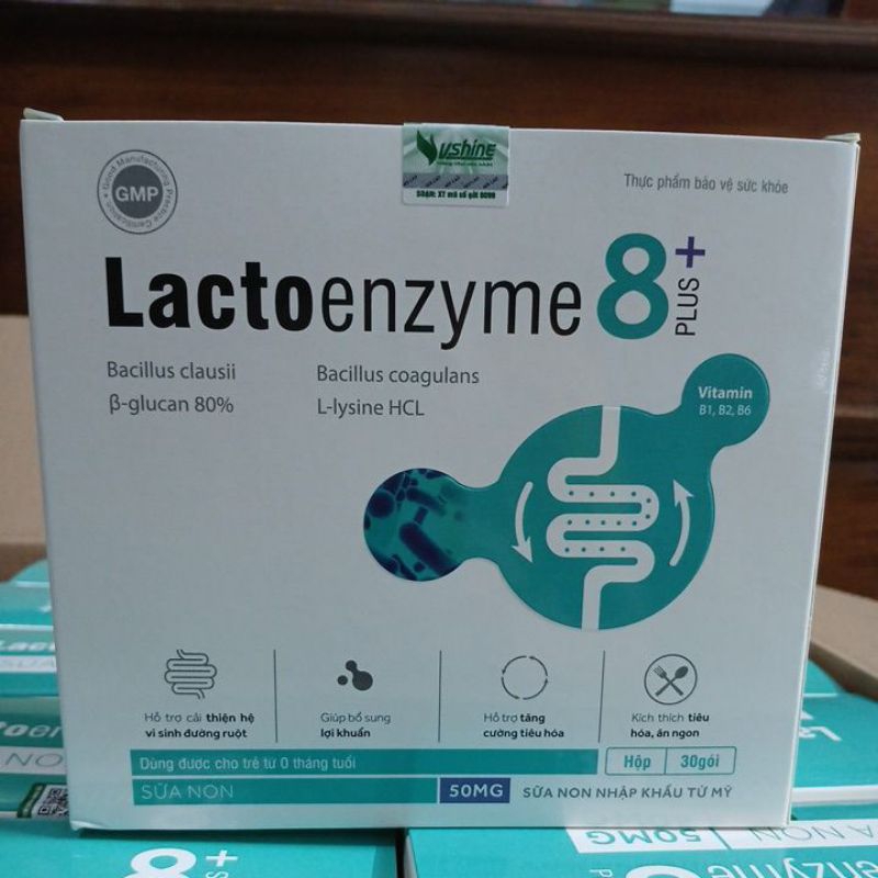 Men Lacto Enzyme 8+ plus lactoenzyme 8+ bổ sung men tiêu hóa và vi sinh bổ sung lợi khuẩn giúp ...