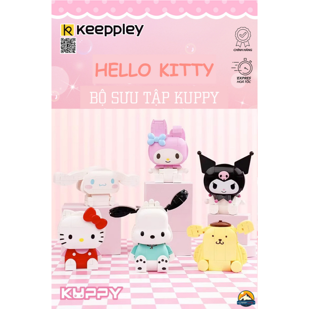 Đồ chơi lắp ghép xếp hình Hello Kitty Bộ sưu tập nhân vật Kuppy chính ...